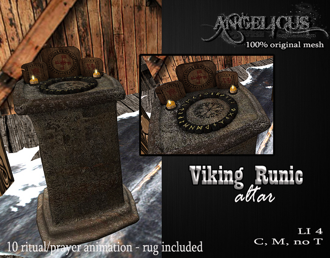 Second Life Marketplace - ::ANGELICUS:: Runic altar